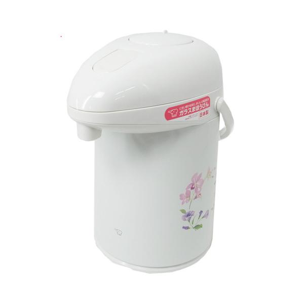 【商品名：】ZOJIRUSHI ガラスエアーポット 押すだけポット 2.2L AB-RC22(FW) リースフラワー　／　【商品状態：】新品です。　／　【検索用キーワード：】≪即納≫ AB-RC22 FW　／　【型番：】 AB-RC22　／...