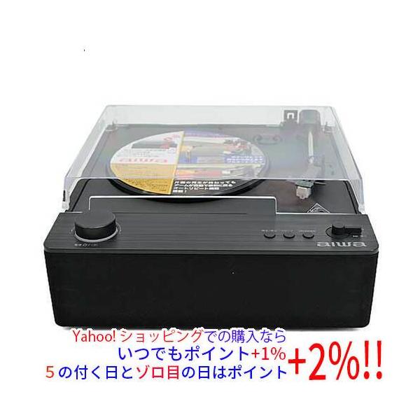 【商品名：】【新品(開封のみ)】 AIWA スピーカー一体型 フルオートレコードプレーヤー aiwa audio -G FRT1 GAA4-FRT0001　／　【商品状態：】新品未使用。開封のみの未使用品です。　／　【検索用キーワード：】≪...