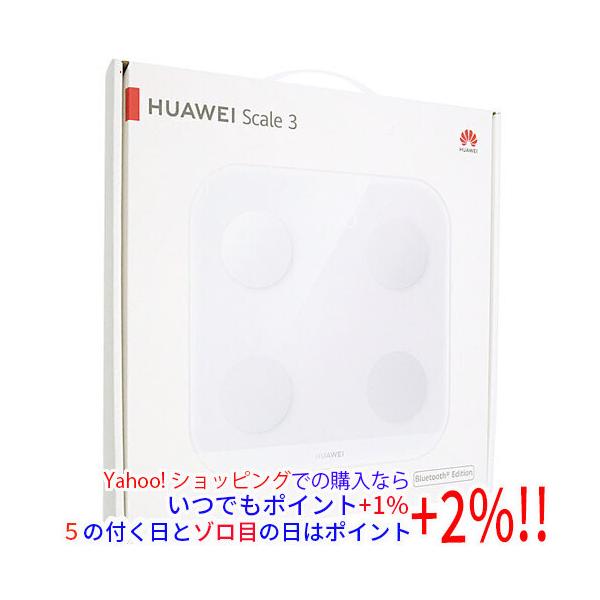 【商品名：】HUAWEI スマート体重計 HUAWEI Scale 3 Bluetooth Edition DBY-B19 フロスティホワイト　／　【商品状態：】新品　／　【検索用キーワード：】 HUAWEI Scale 3 Bluetoo...