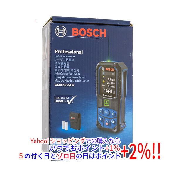 【商品名：】【新品(開封のみ・箱きず・やぶれ)】 BOSCH グリーンレーザー距離計 GLM50-23G　／　【商品状態：】新品未使用。開封のみの未使用品です。 ／／（訳あり理由）／※外箱に破れや潰れ等の傷み、もしくは汚れがある商品となって...