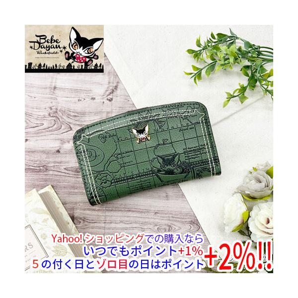 【商品名：】【新品(開封のみ)】 ベベダヤン BebeDayan コンパスローズ RF札入れ BB5-1782 グリーン　／　【商品状態：】新品未使用です。　／　【検索用キーワード：】≪即納 折りたたみ財布≫ BB5-1782 グリーン　／...