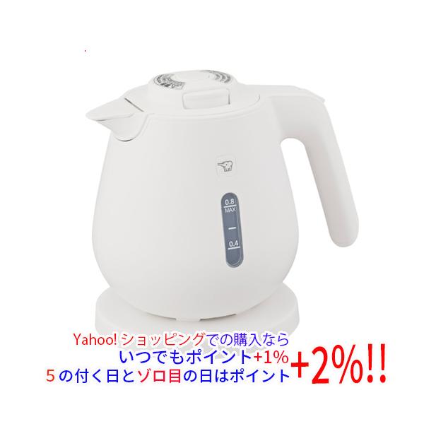 【商品名：】ZOJIRUSHI 電気ケトル 0.8L CK-DC08-WA ホワイト　／　【商品状態：】新品の商品です。　／　【検索用キーワード：】≪象印 電気ポット・電気ケトル 即納≫ CK-DC08-WA [ホワイト]　／　【型番：】C...