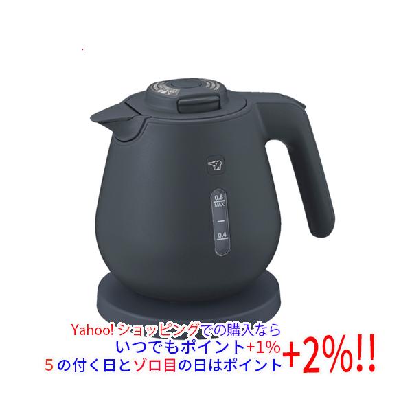 【商品名：】ZOJIRUSHI 電気ケトル 0.8L CK-DC08-BM ソフトブラック　／　【商品状態：】新品の商品です。　／　【検索用キーワード：】≪象印 電気ポット・電気ケトル 即納≫ CK-DC08-BM [ソフトブラック]　／　...