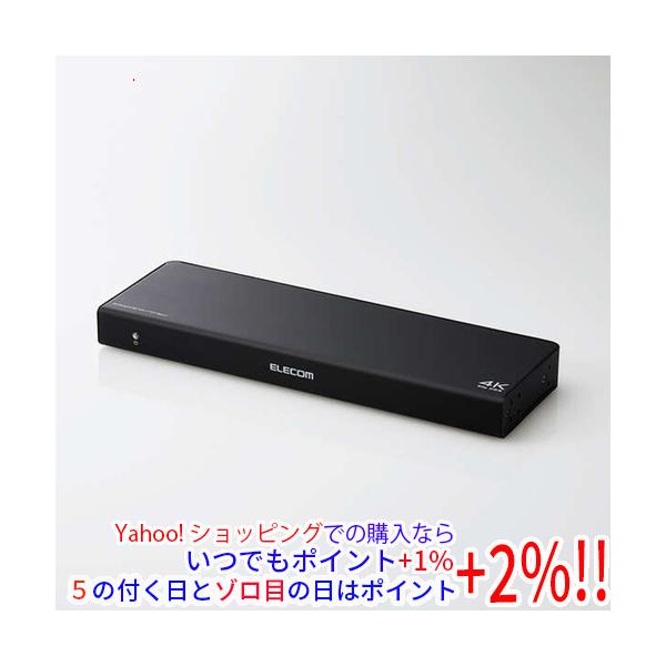 【商品名：】ELECOM HDMI分配器 VSP-HDP18BK　／　【商品状態：】新品の商品です。　／　【検索用キーワード：】≪即納≫ VSP-HDP18BK　／　【型番：】VSP-HDP18BK　／　【商品説明：】4K60Hz(18Gb...