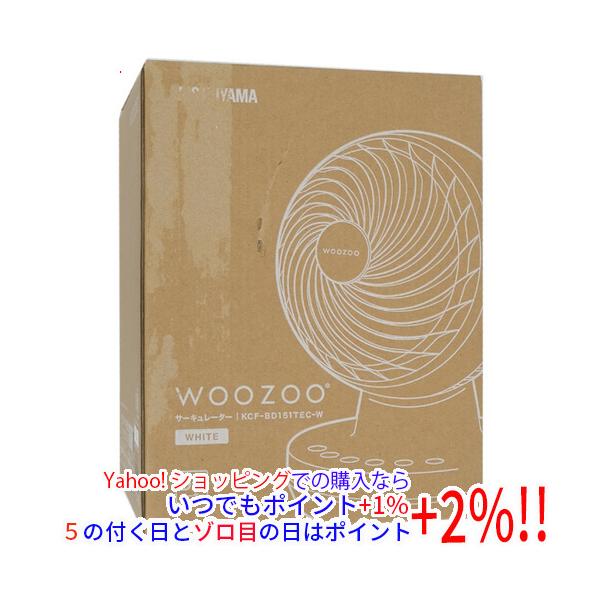 【商品名：】【新品訳あり(箱きず・やぶれ)】 IRIS OHYAMA サーキュレーター WOOZOO KCF-BD151TEC-W ホワイト　／　【商品状態：】新品の商品です。／外箱に破れや潰れ、汚れなどのダメージがあります。／（訳あり理由...
