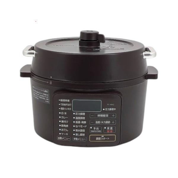 【商品名：】【新品(開封のみ)】 アイリスオーヤマ 電気圧力鍋 2.2L PC-MA2-T カカオブラウン　／　【商品状態：】新品未使用品です。開封のみ行われております。　／　【検索用キーワード：】≪圧力鍋 即納≫ PC-MA2-T [カカ...
