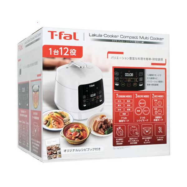 【商品名：】【新品(開封のみ)】 T-fal 電気圧力鍋 ラクラ・クッカー コンパクト CY3511JP　／　【商品状態：】新品未使用品です。開封のみ行われております。　／　【検索用キーワード：】≪ティファール≫ ラクラ・クッカー コンパク...