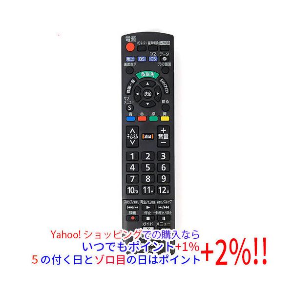 【商品名：】Panasonic テレビ用リモコン N2QAYB000814　／　【商品状態：】動作確認済みの中古品です。／ ／ ※中古品ですので、傷、汚れ等ある場合がございます。／ ご理解の上、ご検討お願いします。　／　【検索用キーワード：...
