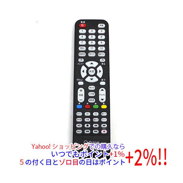 【商品名：】YAMAZEN Qriom テレビリモコン QRT-RC06　／　【商品状態：】動作確認済の中古品です。／ ／ ※中古品ですので、傷、汚れ等ある場合がございます。／ ご理解の上、ご検討お願いします。　／　【検索用キーワード：】≪...