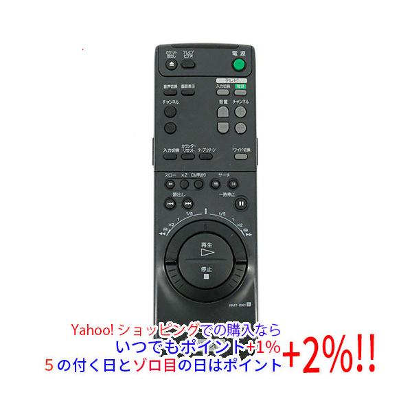 【商品名：】SONY ビデオリモコン RMT-BX1　／　【商品状態：】動作確認済の中古品です。／ ／ ※中古品ですので、傷、汚れ等ある場合がございます。／ ご理解の上、ご検討お願いします。　／　【検索用キーワード：】≪ソニー ビデオデッキ...