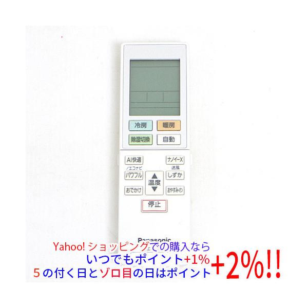 【商品名：】Panasonic エアコンリモコン ACXA75C17600　／　【商品状態：】動作確認済みの中古品です。／／※本体の裏面が日焼けしています。／／※中古品ですので、傷、汚れ等がございます。／ご理解の上、ご検討お願いします。　／...