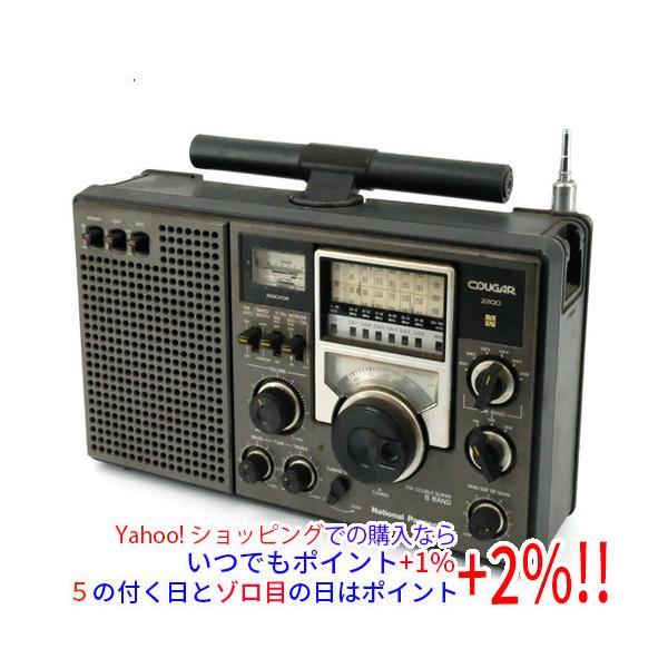 【商品名：】National Panasonic COUGAR 2200 8バンドポータブルラジオ RF-2200 訳あり　／　【商品状態：】動作確認済の中古品です。／／※アンテナ先がありません。。／／※本体に目立った汚れがございます。／ご...