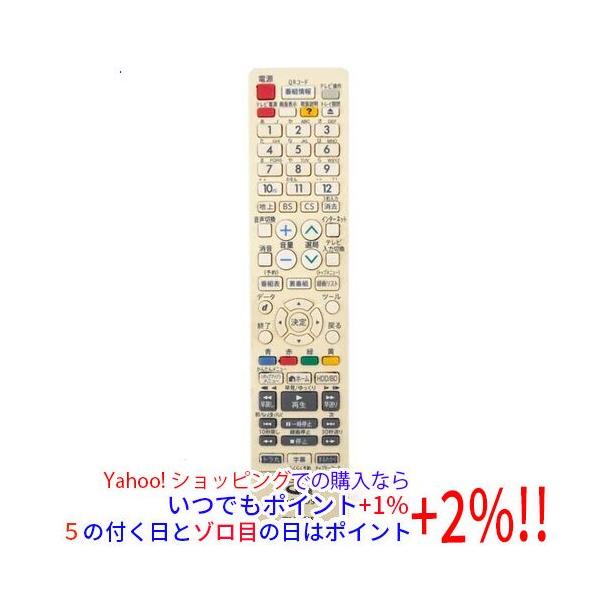 【商品名：】SHARP製 ブルーレイディスクレコーダー用リモコン GB310PA　／　【商品状態：】 動作確認済の中古品です。／／※本体が日焼けしています。／／※中古品ですので、傷、汚れ等がございます。／ご理解の上、ご検討お願いします。　／...