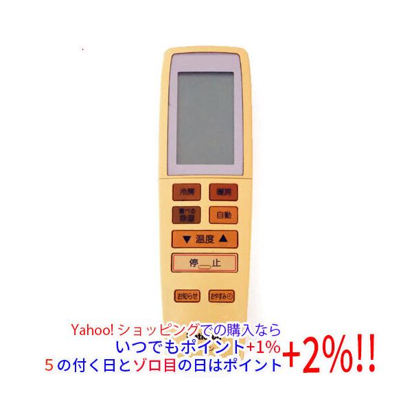 【商品名：】National エアコンリモコン A75C3083 電池カバーなし　／　【商品状態：】動作確認済の中古品です。／／※電池カバーはありません。／／※本体に激しい日焼けがあります。／／※中古品ですので、傷、汚れ等がございます。／ご...