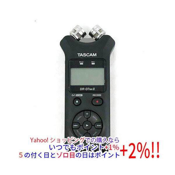 【商品名：】TASCAM リニアPCM/ICレコーダー DR-07MK2 本体のみ　／　【商品状態：】動作確認済の中古品です。／ ／ ※中古品ですので、傷、汚れ等ある場合がございます。ご理解の上、ご検討お願いします。　／　【検索用キーワード...