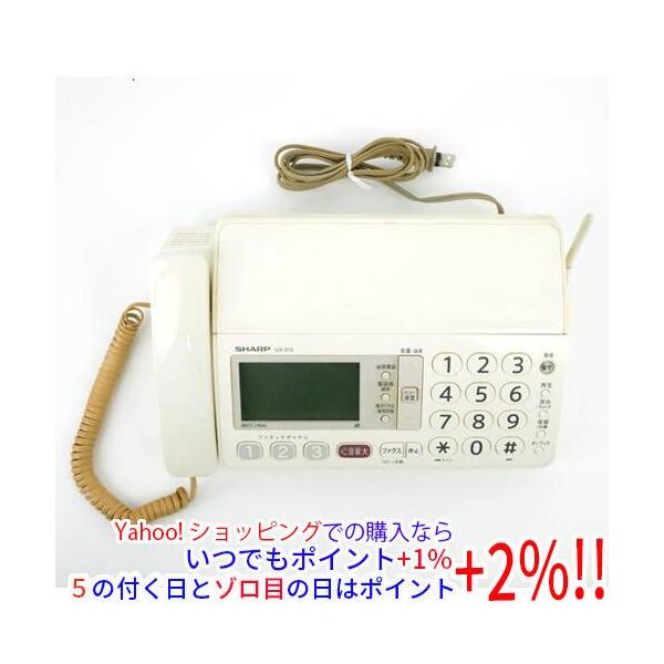 【商品名：】SHARP 電話機 親機 UX-310 本体のみ 本体いたみ　／　【商品状態：】動作確認済みの中古品です。／／※本体に汚れ、日焼けがあります。／ ／※中古品ですので、傷、汚れ等がございます。／ ご理解の上、ご検討お願いします。　...