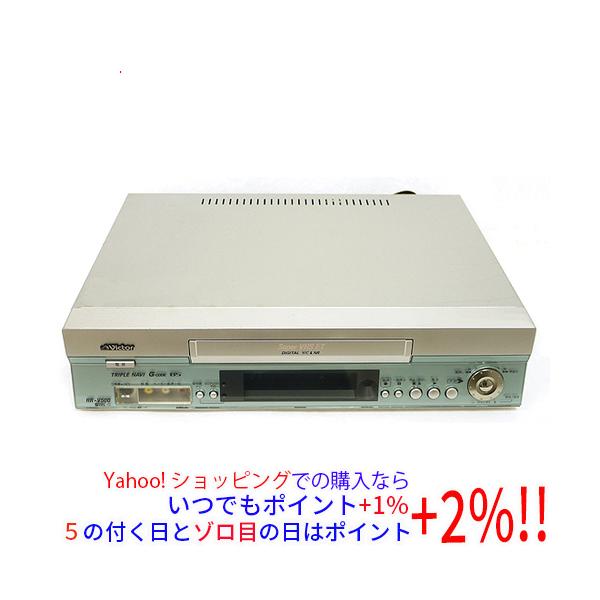 【商品名：】Victor S-VHS ビデオデッキ HR-V500 リモコン付き 元箱あり　／　【商品状態：】動作確認済みの中古品です。／ ※中古品ですので、傷、汚れ等ある場合がございます。　／　【検索用キーワード：】≪JVC 即納≫ HR...