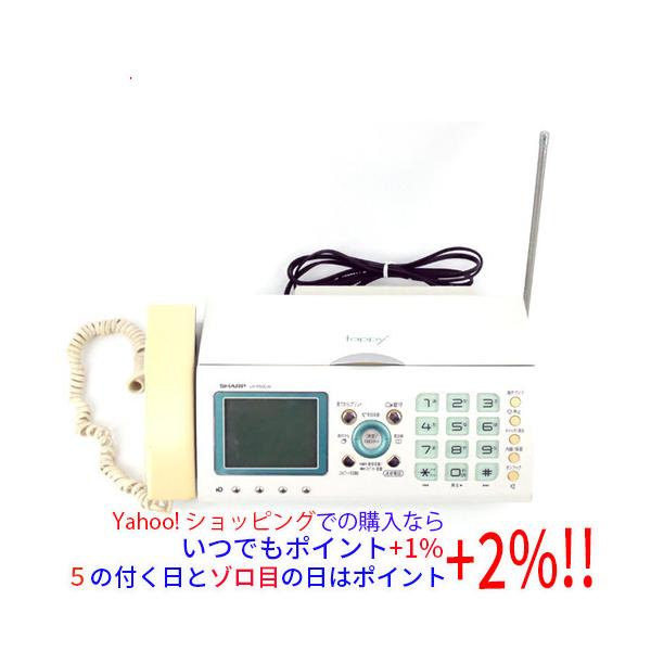 【商品名：】SHARP 電話機 親機のみ UX-F50CW 本体のみ 本体いたみ　／　【商品状態：】動作確認済みの中古品です。／／※本体に日焼け・割れ・キズ・汚れなどの傷みが見られます。／／※中古品ですので、傷、汚れ等がございます。／ご理解...