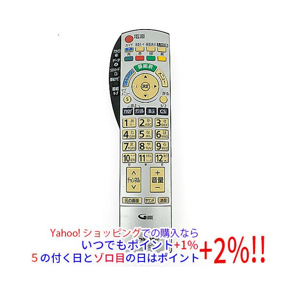 【商品名：】Panasonic テレビ用リモコン N2QAYB000201 本体いたみ　／　【商品状態：】動作確認済の中古品です。／／※本体に激しい日焼けがございます。／／※本体に割れ・キズ・汚れなどの傷みが見られます。／／※中古品ですので...