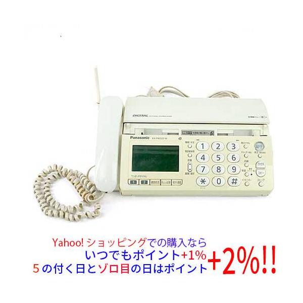 【商品名：】Panasonic 普通紙ファクス 親機のみ KX-PW320DL-W 本体のみ 原稿ふたなし 本体いたみ　／　【商品状態：】動作確認済みの中古品です。／※原稿ふたはありません。／※本体、ケーブルに黄ばみや汚れがあります。／／※...