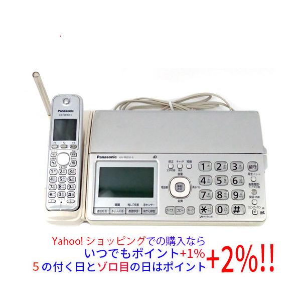 【商品名：】Panasonic パーソナルファクス 親機のみ KX-PD551-S 本体のみ　／　【商品状態：】動作確認済みの中古品です。／※中古品のため、使用感や傷、汚れ等がある場合がございます。　／　【検索用キーワード：】≪パナソニック...