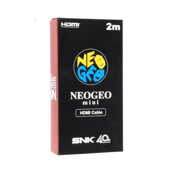 【商品名：】SNK NEOGEO mini HDMIケーブル 2m　／　【商品状態：】新品　／　【検索用キーワード：】≪ゲーム機 即納≫ NEOGEO mini HDMIケーブル  2M 　／　【商品説明：】NEOGEOのロゴがデザインされ...