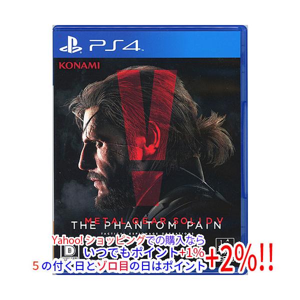 【商品名：】METAL GEAR SOLID V： THE PHANTOM PAIN PS4　／　【商品状態：】開封済みの中古品です。☆ケース・説明書付き！／ ／ ※本商品は、製品の性質上、返品はお受けできませんのでご了承ください。　／　【...
