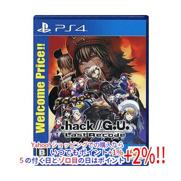 【商品名：】.hack//G.U. Last Recode Welcome Price！！ PS4　／　【商品状態：】開封済みの中古品です。☆ケース・説明書付き！／／※本商品は、製品の性質上、返品はお受けできませんのでご了承ください。　／　...