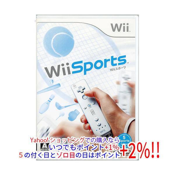 【商品名：】Wii Sports Wii ディスク傷/カバー・説明書いたみ　／　【商品状態：】開封済みの中古品です。☆ケース・説明書付き！※説明書、紙カバーに汚れ・破れなどの傷みが見られます。(画像はイメージです。)／ ／ ※ディスク全体に...