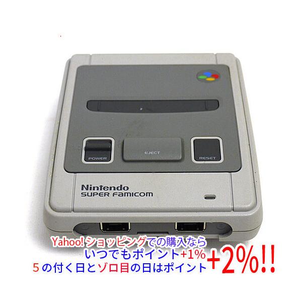 【商品名：】任天堂 ニンテンドークラシックミニ スーパーファミコン　／　【商品状態：】動作確認済みの中古品です。／ ／ ※本体前面の端子カバーはありません。／ ／ ※中古品ですので、傷、汚れ等ある場合がございます。／ ご理解の上、ご検討お願...