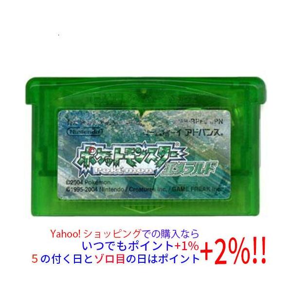 【商品名：】ポケットモンスターエメラルド ソフト単品版 GBA  ソフトのみ ラベルいたみ　／　【商品状態：】開封済みの中古品です。※ソフトのみの出品です。ラベルに染み・キズ・日焼けなどの傷みが見られます。(画像はイメージです。)／／ ※バ...