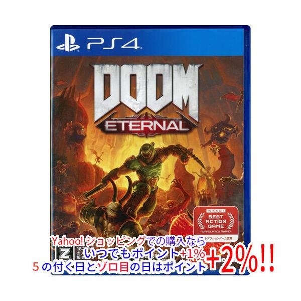 【商品名：】DOOM Eternal PS4　／　【商品状態：】開封済みの中古品です。☆ケース付き！／／※本商品は、製品の性質上、開封後の返品はお受けできませんのでご了承ください。また、18歳未満の方のご購入はご遠慮いただきますようお願いい...