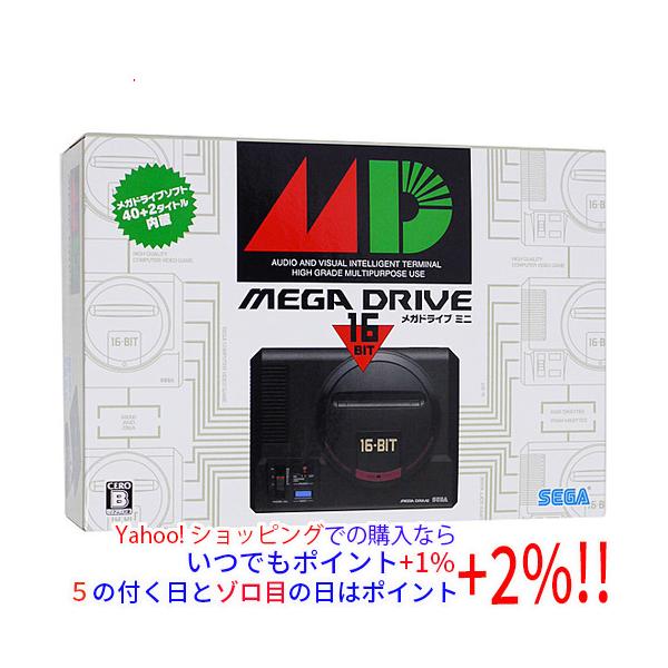 【商品名：】SEGA メガドライブミニ HAA-2520 元箱あり　／　【商品状態：】動作確認済みの中古品です。／ ／ ※中古品ですので、傷、汚れ等ある場合がございます。／ ご理解の上、ご検討お願いします。　／　【検索用キーワード：】≪ゲー...