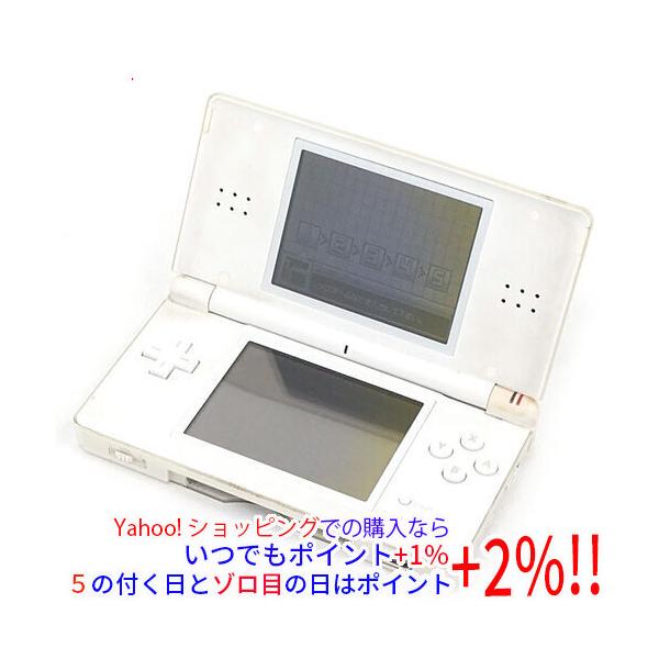 【商品名：】任天堂 ニンテンドーDS Lite ホワイト USG-S-WA 本体・液晶画面いたみ　／　【商品状態：】動作確認済みの中古品です。／／※液晶画面に日焼けがあり、本体も日焼けしております。／／※中古品ですので、傷、汚れがございます...