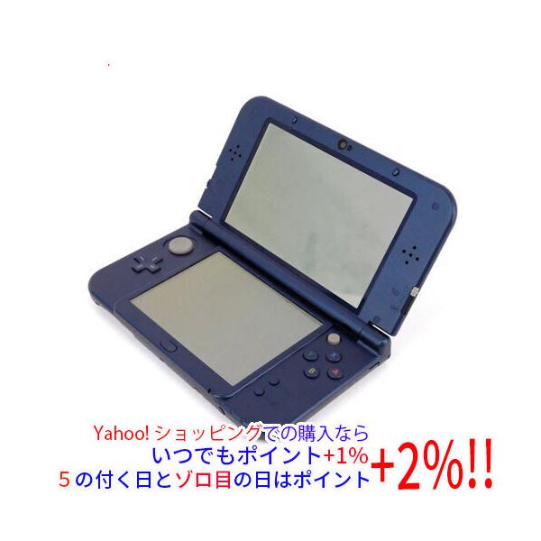 【商品名：】任天堂 Newニンテンドー3DS LL メタリックブルー 液晶画面黄ばみ　／　【商品状態：】動作確認済の中古品です。／／※上下液晶画面に黄ばみが見られます。／／※中古品ですので、傷、汚れ等がございます。／ご理解の上、ご検討お願い...
