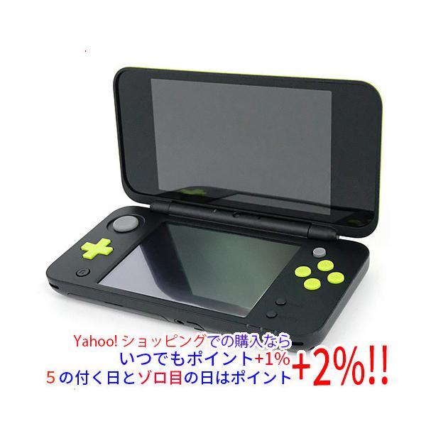 【商品名：】任天堂 Newニンテンドー2DS LL ブラック×ライム 本体のみ　／　【商品状態：】動作確認済の中古品です。／ ／ ※中古品ですので、傷、汚れ等ある場合がございます。ご理解の上、ご検討お願いします。　／　【検索用キーワード：】...