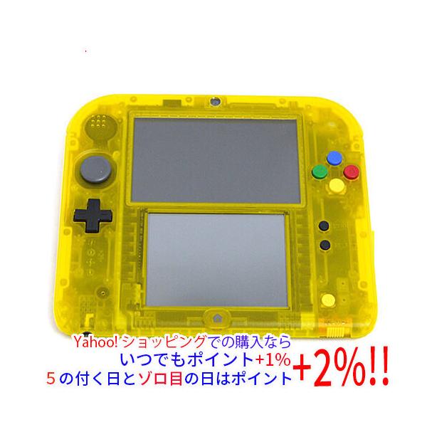 【商品名：】任天堂 ニンテンドー2DS 『ポケットモンスター ピカチュウ』 限定パック クリアイエロー　／　【商品状態：】動作確認済みの中古品です。／ ／※本体初期化済みですので、バーチャルコンソールソフト「ポケットモンスター　ピカチュウ」...