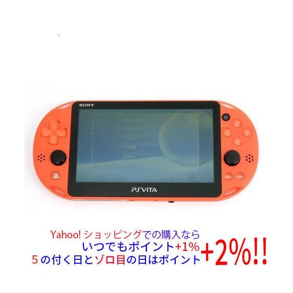 【商品名：】PSVita Wi-Fiモデル ネオン・オレンジ PCH-2000 ZA24 本体のみ 本体いたみ　／　【商品状態：】動作確認済みの中古品です。／／※液晶画面に黄ばみ、左スティックに傷が見られます。／／※中古品ですので、傷、汚れ...