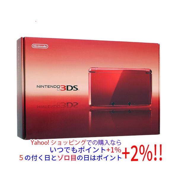 【商品名：】任天堂 ニンテンドー3DS フレアレッド CTR-S-RAAA 訳あり 元箱あり　／　【商品状態：】動作確認済みの中古品です。／／※商品からたばこの臭いがします。／ ／ ※液晶画面に黄ばみが見られます。／ ／※中古品ですので、傷...