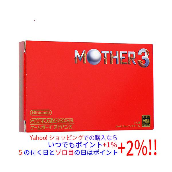【商品名：】MOTHER 3 GBA べんりマニュアルなし・外箱いたみ　／　【商品状態：】開封済みの中古品です。☆箱・説明書付き！※べんりマニュアルはありません。※外箱に破れ・キズ・日焼けなどの傷みが見られます。(画像はイメージです。)／ ...