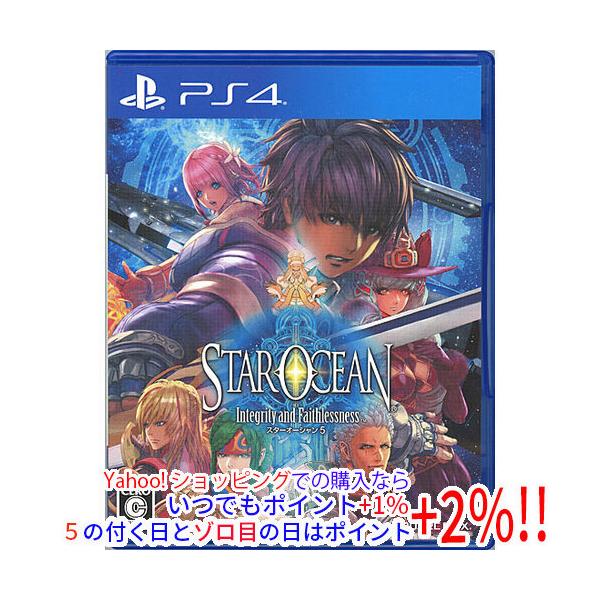 【商品名：】スターオーシャン5 Integrity and Faithlessness PS4 説明書なし・ディスク傷　／　【商品状態：】開封済みの中古品です。☆ケース付き！※説明書はありません。／／※ディスク全体に薄い傷が見られますが、ゲ...