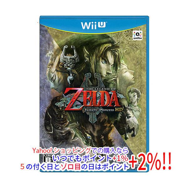 【商品名：】ゼルダの伝説 トワイライトプリンセス HD Wii U カバーいたみ　／　【商品状態：】開封済みの中古品です。☆ケース付き！※紙カバーに破れ・キズ・日焼けなどの傷みが見られます。(画像はイメージです。)／ ／ ※本商品は、『ゼル...