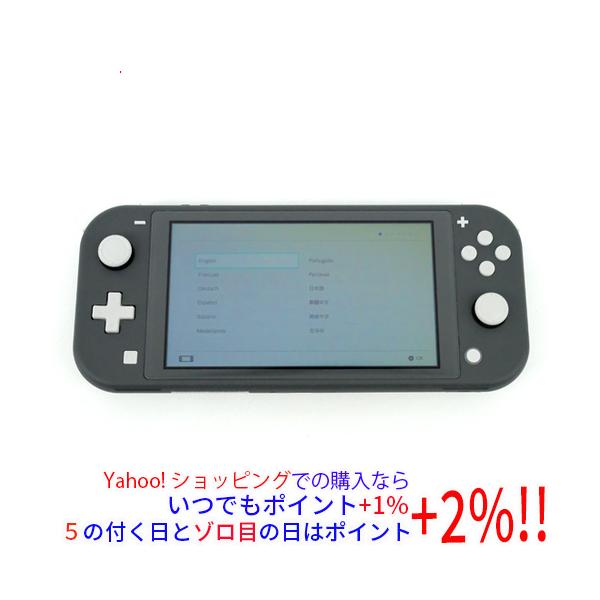 【商品名：】任天堂 Nintendo Switch Lite(ニンテンドースイッチ ライト) HDH-S-GAZAA グレー 本体のみ 本体・液晶画面いたみ　／　【商品状態：】動作確認済みの中古品です。／／※液晶画面に黄ばみ、ボタンに変色、...