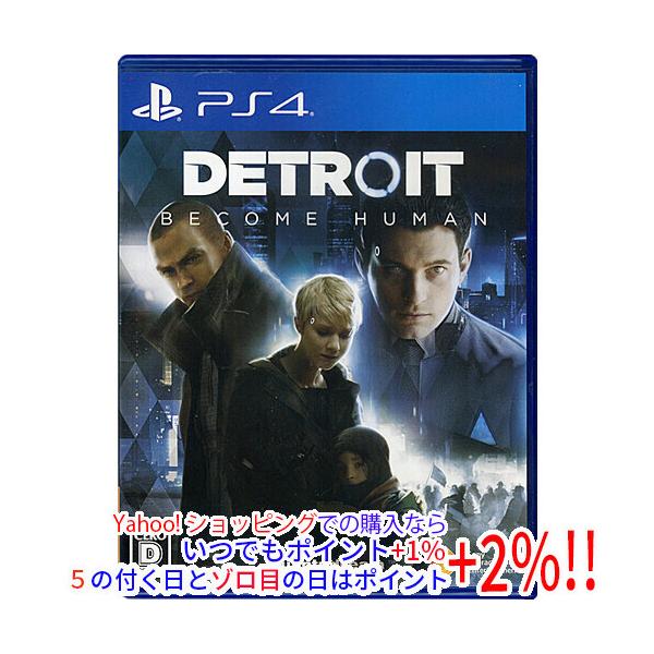 【商品名：】Detroit： Become Human PS4 ケースいたみ　／　【商品状態：】開封済みの中古品です。☆ケース付き！※ケースに割れ・日焼けなどの傷みが見られます。(画像はイメージです。)／／※本商品は、製品の性質上、返品はお...
