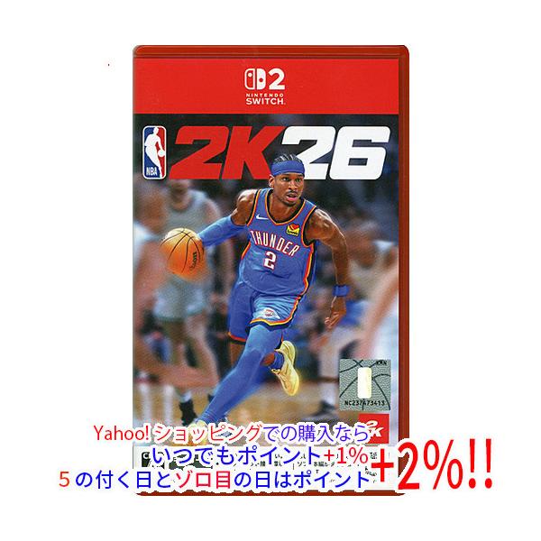 【商品名：】NBA 2K26 Nintendo Switch 2　／　【商品状態：】開封済みの中古品です。☆ケース付き！／／※本商品は、製品の性質上、返品はお受けできませんのでご了承ください。　／　【検索用キーワード：】≪Nintendo ...