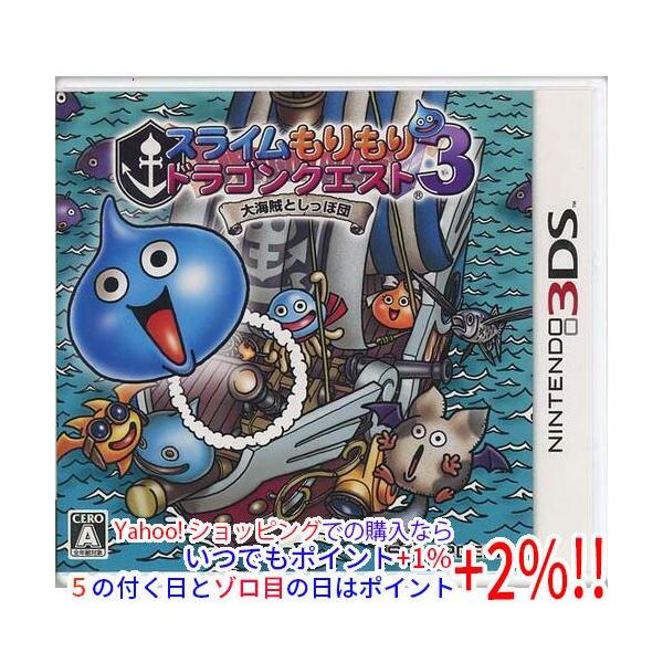 【商品名：】スライムもりもりドラゴンクエスト3 大海賊としっぽ団 3DS カバーいたみ　／　【商品状態：】開封済みの中古品です。☆ケース・説明書付き！※紙カバーに破れ・キズ・日焼けなどの傷みが見られます。(画像はイメージです。)／ ／ ※本...