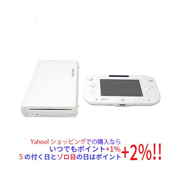 【商品名：】任天堂 Wii U PREMIUM SET shiro 32GB 本体・ゲームパッドのみ 本体・ゲームパッドいたみ　／　【商品状態：】動作確認済の中古品です。／／※本体、ゲームパッドに割れ・キズ・汚れなどの傷みが見られます。／／...