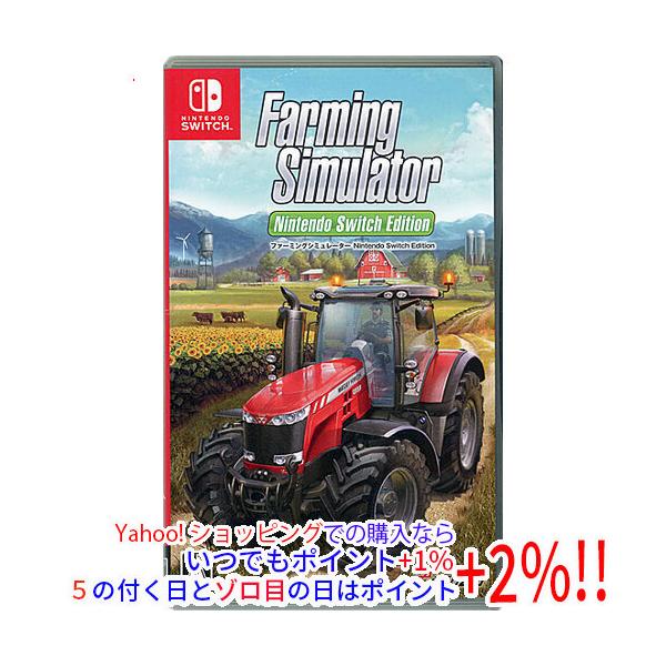 【商品名：】ファーミングシミュレーター(Farming Simulator) Nintendo Switch Edition カバーいたみ　／　【商品状態：】開封済みの中古品です。☆ケース付き！※紙カバーに破れ・キズ・日焼けなどの傷みが見ら...