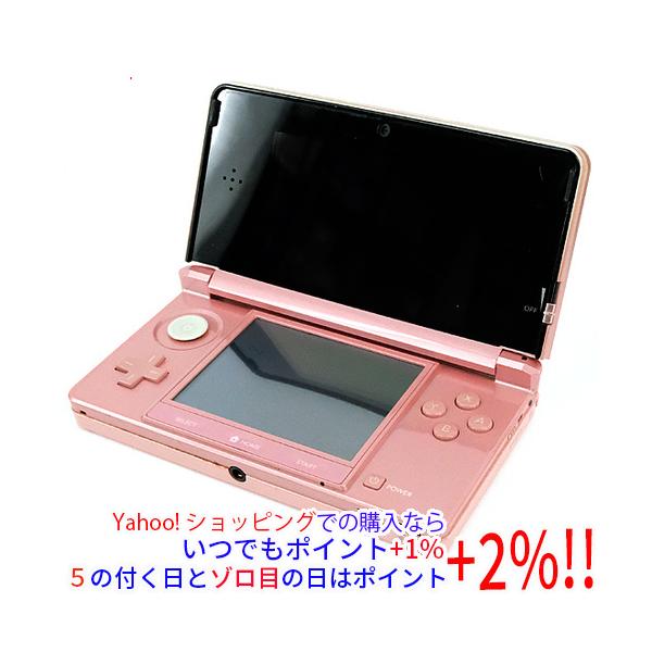 【商品名：】任天堂 ニンテンドー3DS ミスティピンク CTR-S-PAAA ACアダプター・スライドパッドゴムなし・液晶画面いたみ　／　【商品状態：】動作確認済みの中古品です。／※スライドパッドのゴムはありません。／※液晶画面に液晶焼けが...
