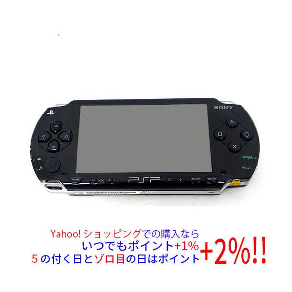 【商品名：】SONY PSP ブラック PSP-1000 本体のみ 液晶画面いたみ　／　【商品状態：】動作確認済の中古品です。／／※液晶画面の上部に軽い日焼け見られます。／／※中古品ですので、傷、汚れ等がございます。／ご理解の上、ご検討お願...